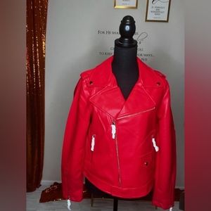 AKIRA | Jackets & Coats | Akira Red Moto Jacket | Poshmark